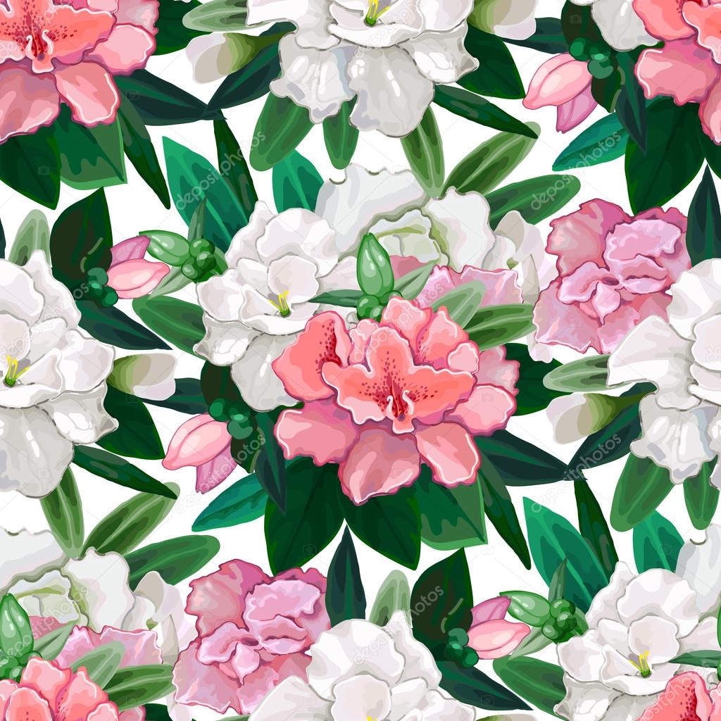 Gentle azalea pattern Stock Vector Image by ©homunkulus28 #91253964
