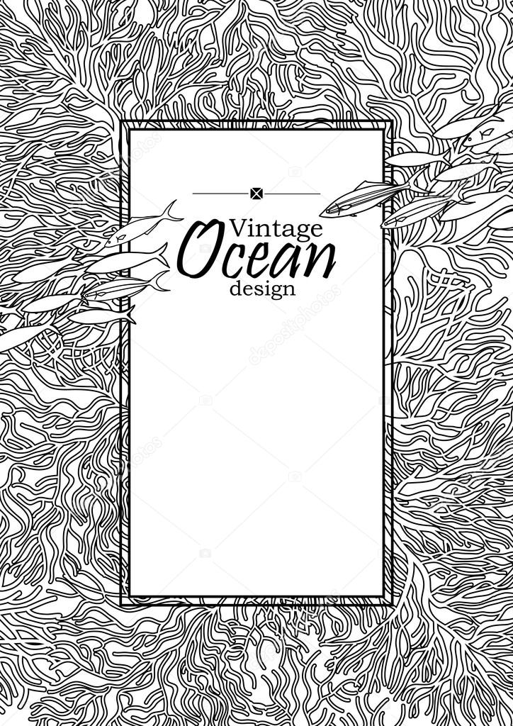 Ocean line art design Stock Vector Image by ©homunkulus28 #94464060