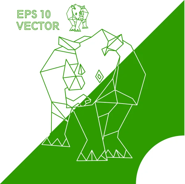 ᐈ Geometric rhino stock vectors, Royalty Free geometric rhino head ...