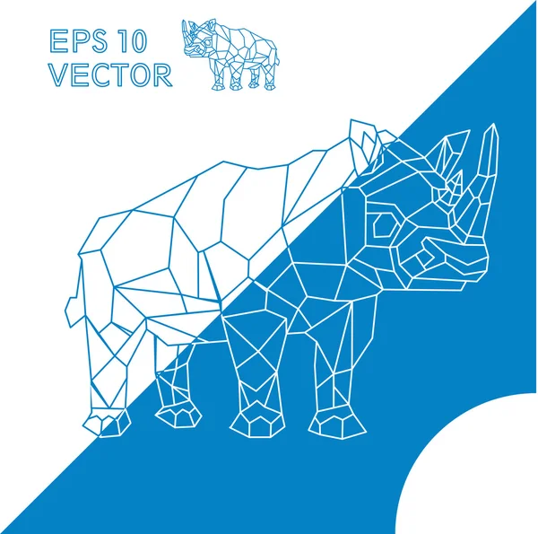 ᐈ Geometric rhino stock vectors, Royalty Free geometric rhino head ...