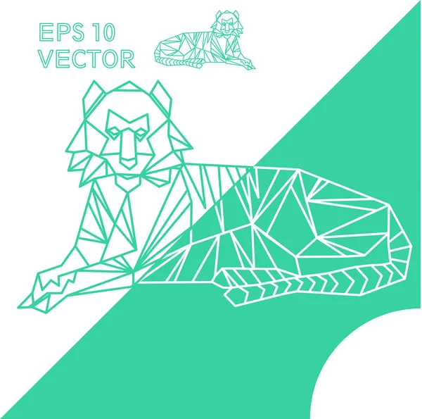 Tiger outline Vector Art Stock Images | Depositphotos