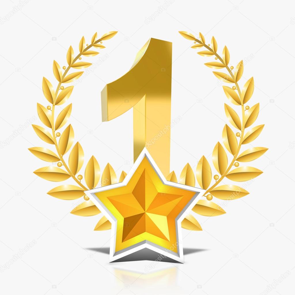 Number one with star Stock Photo by ©ankabala 99959612