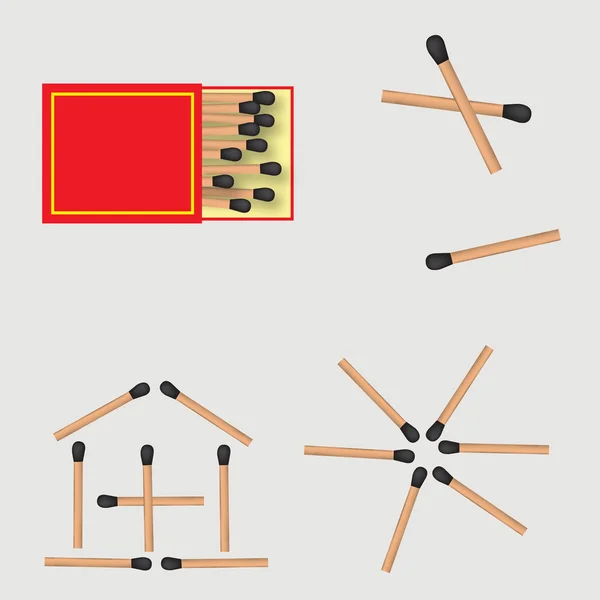 Matchbox and matches Stock Vector Image by ©ikopylove #70137537