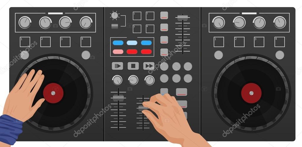 Dj Turntable Top View