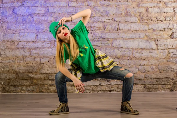 Blonde girl glam rocker — Stock Photo © zastavkin #4256682