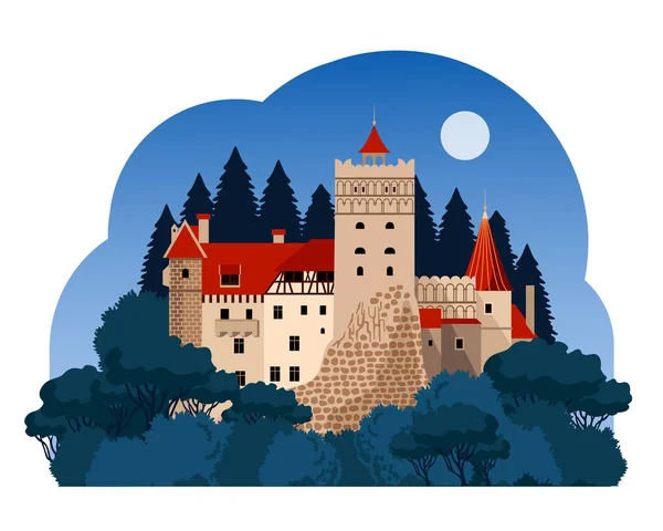 Illustration bran castle Stock Photos, Royalty Free Illustration bran ...