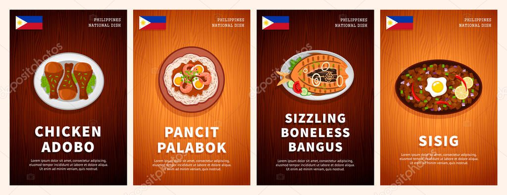 Filipino food Vector Art Stock Images | Depositphotos