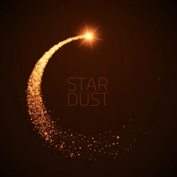 Vector star dust circle. Magic glittering illustration. Stock Vector ...