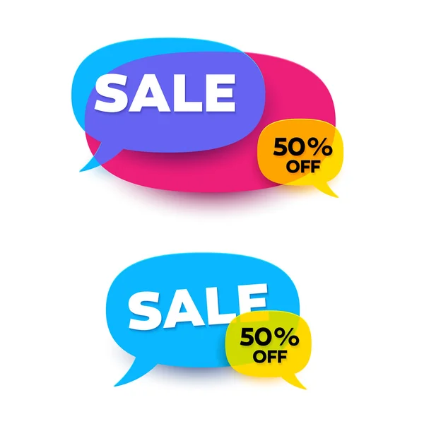 Bubble banners with sale label. Stock Vector Image by ©garybaldi #109843510