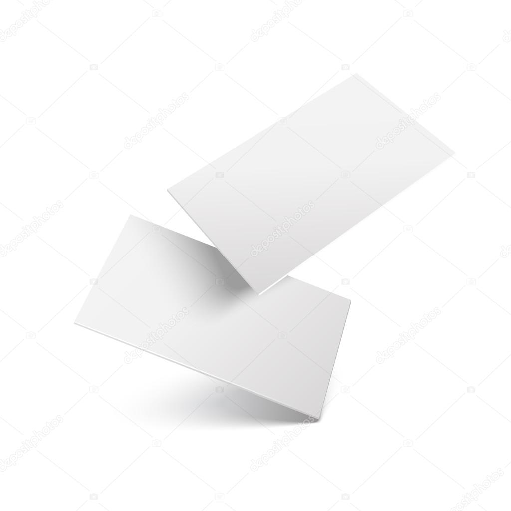 Falling realistic business cards Stock Vector Image by ©garybaldi #88342712