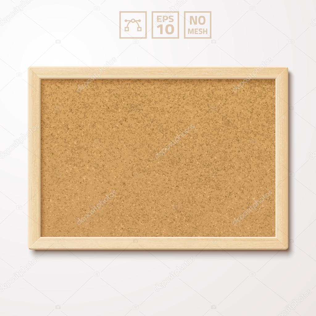 pin-board in wooden frame — Stock Vector © garybaldi #88419044