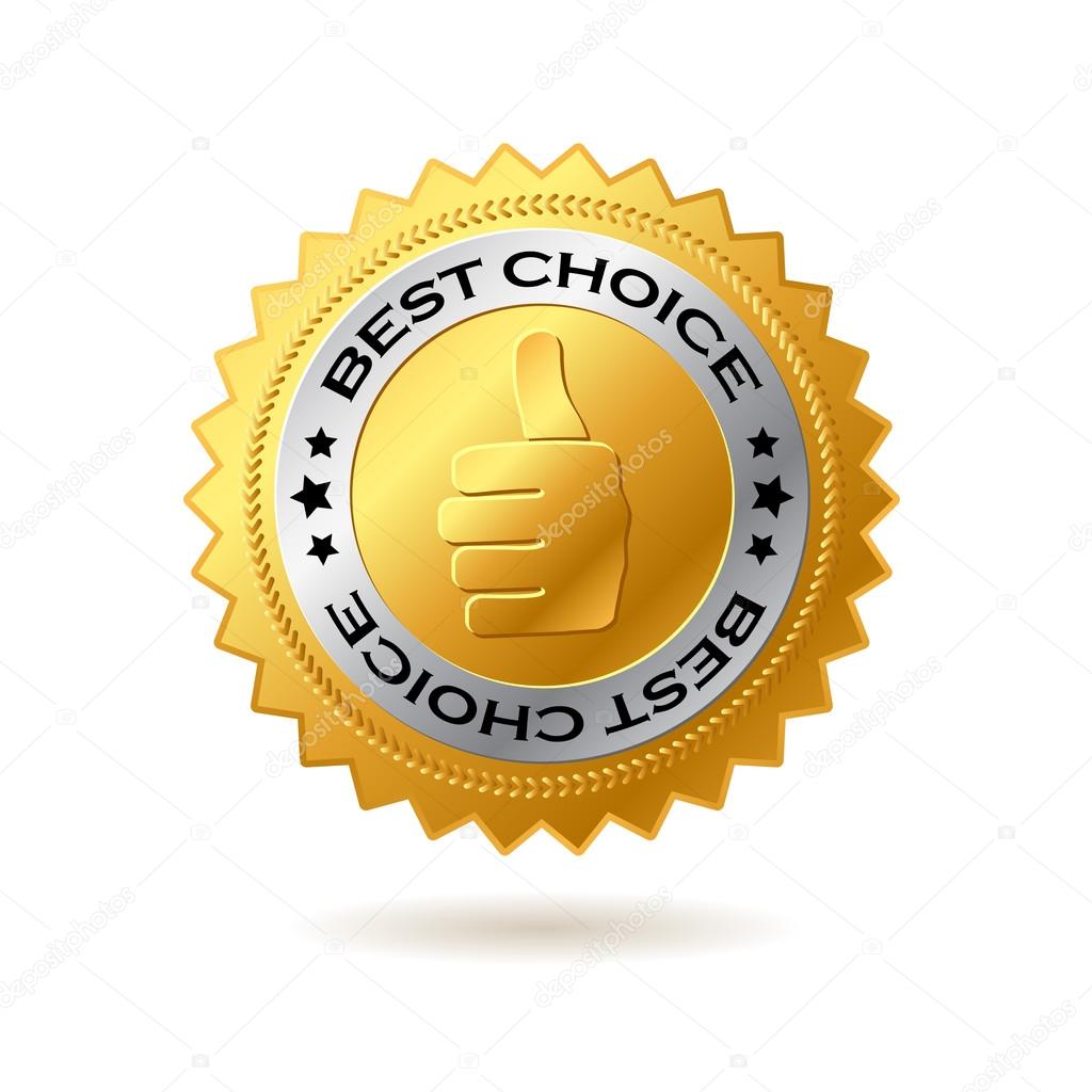 Best choice golden label Stock Vector Image by ©garybaldi #88419744
