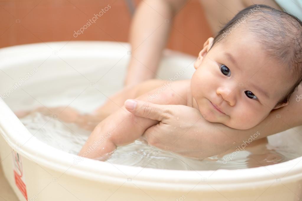 Asian Baby Bath