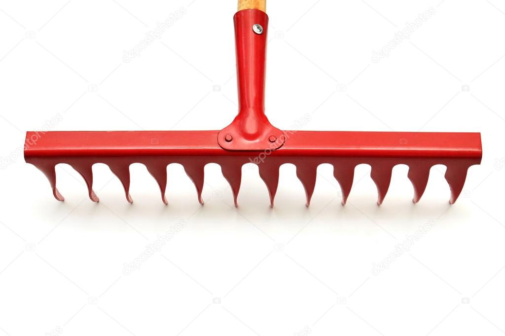 Metal Red rake — Stock Photo © FlowerStudio #88426160