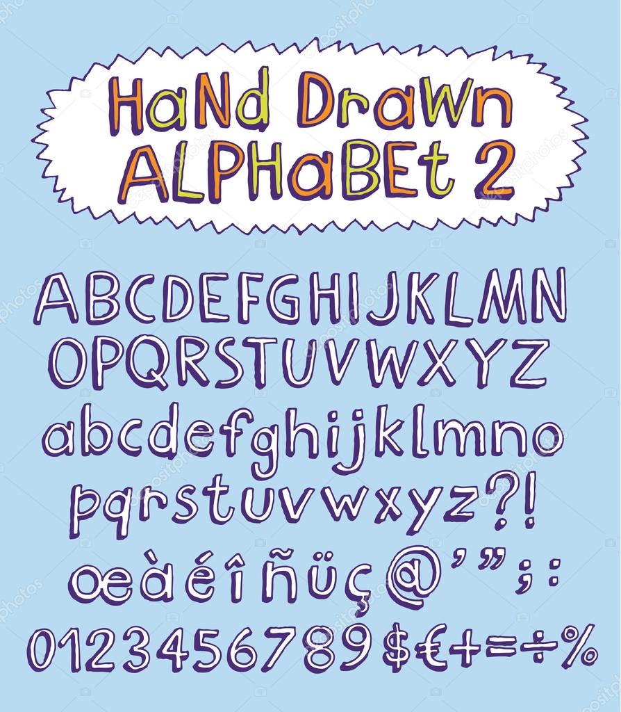 Hand drawn alphabet Stock Vector by ©CallahanLounge 88651274