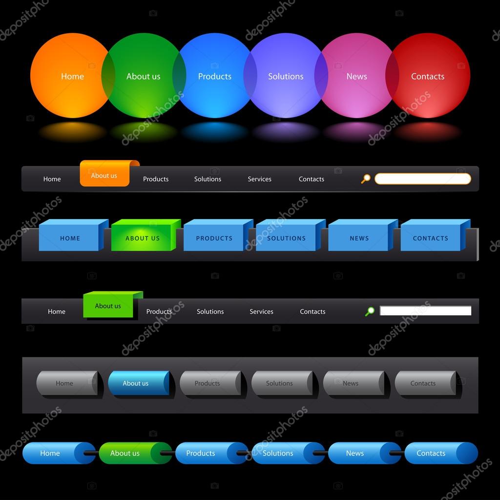 Easy to edit web navigation template Stock Vector by ©CallahanLounge ...