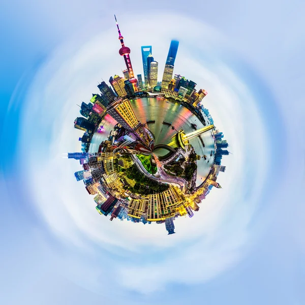 Overpopulated urban planet covered in city buildings Stock Photo by ...