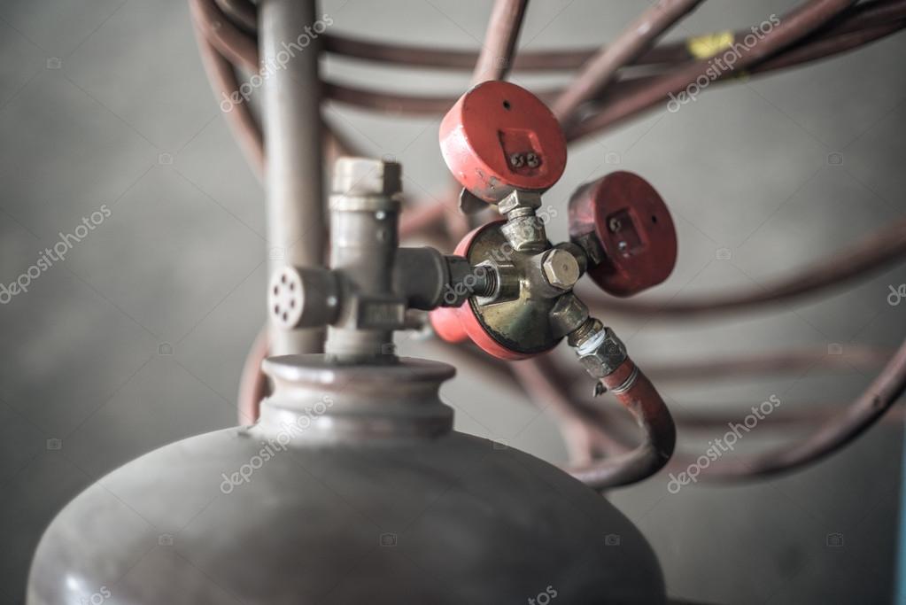 Gas tank valve close up — Stock Photo © fanjianhua #88612760