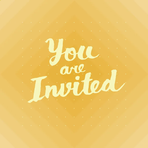 You are invited hand drawn lettering design — Stock Vector © Aliasching ... You are invited hand drawn lettering design — Stock Vector © Aliasching ...