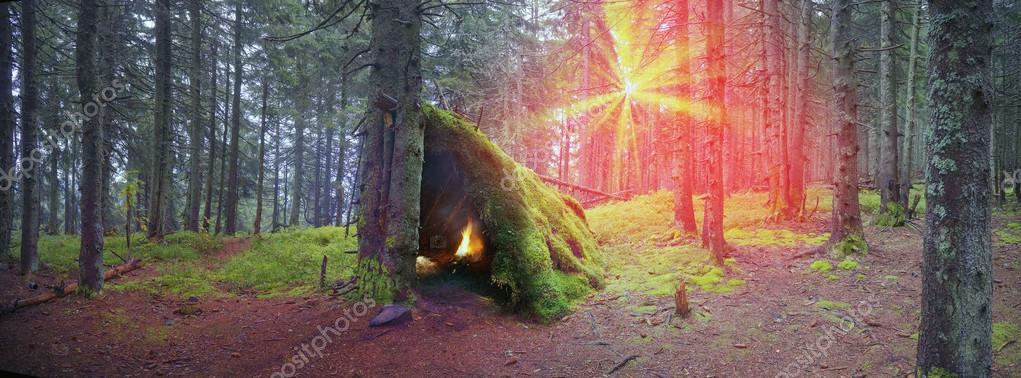 Hut in the woods Stock Photos, Royalty Free Hut in the woods Images ...