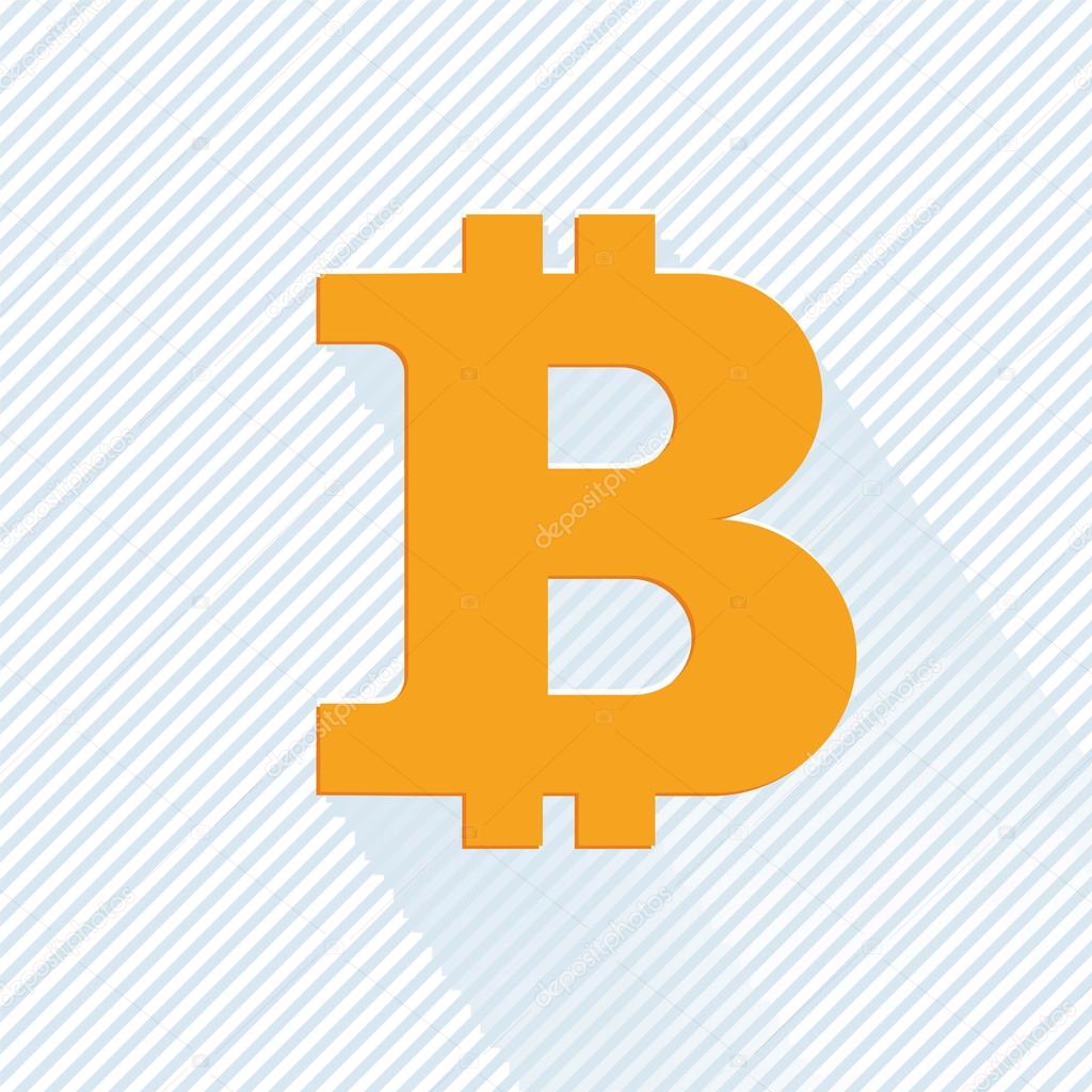 Orange bitcoin symbol on abstract background – Stock Editorial Photo ...