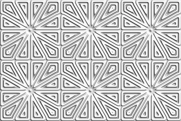 Abstract Geometric 3D white background. Seamless pattern. Rendering ...