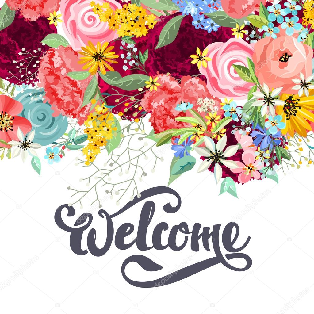 Welcome Images With Flowers