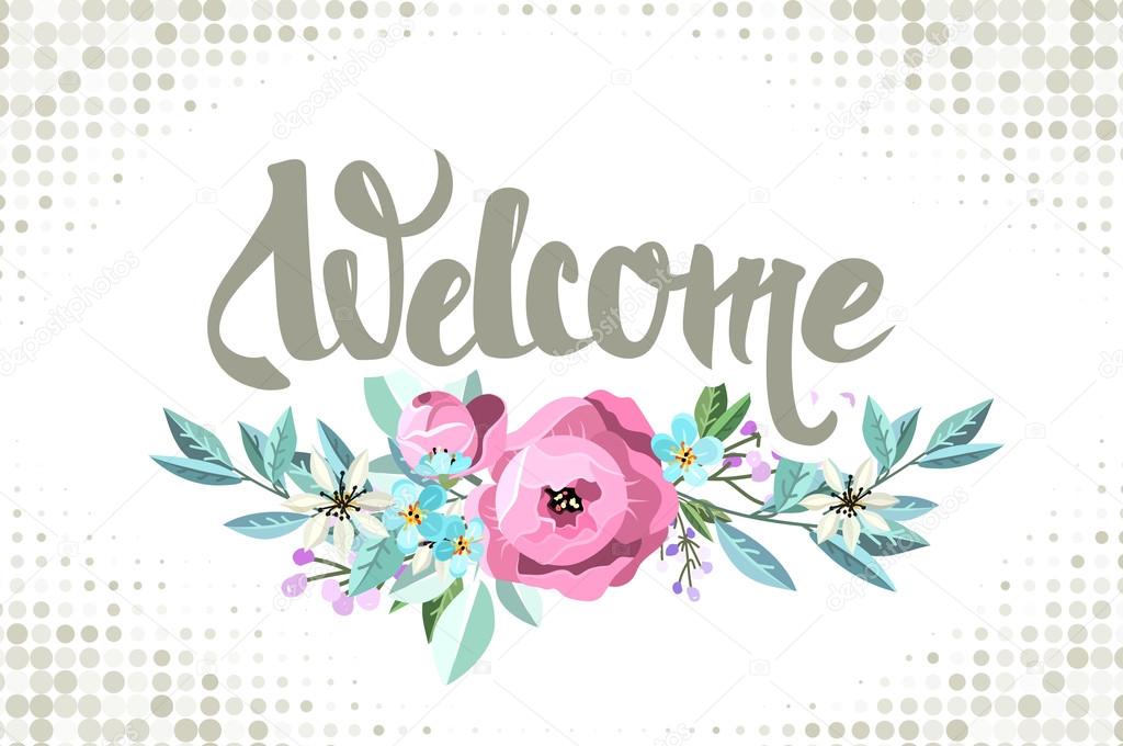 Welcome Images With Flowers