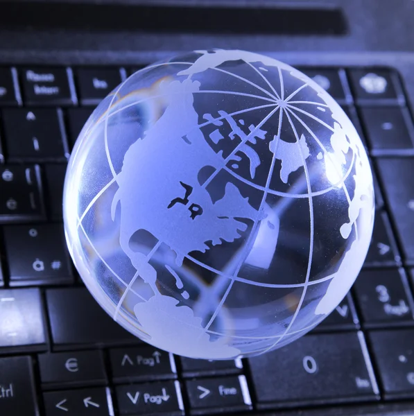Globe and Computer Keyboard — Stock Photo © Devon #6036010