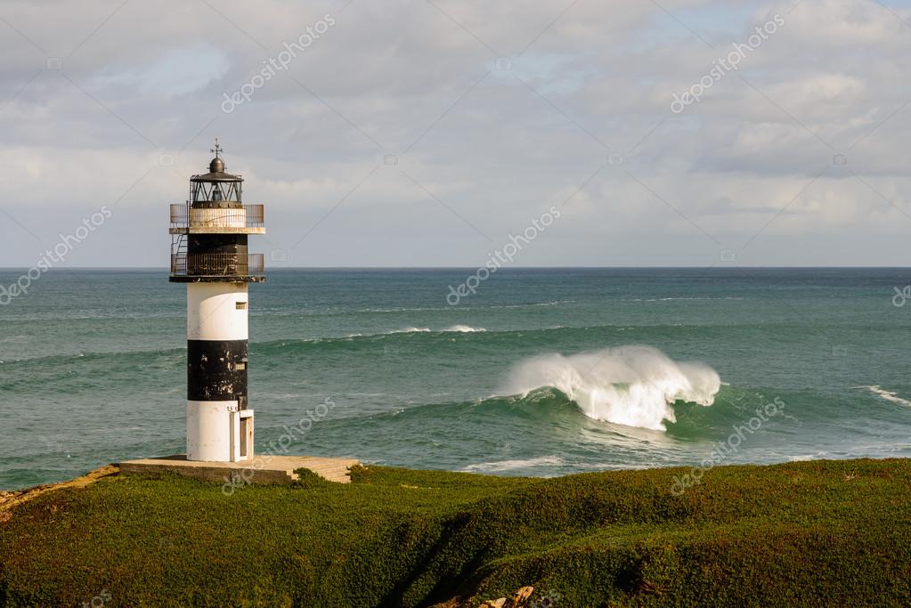 Illa Pancha lighthouse, Spain — Stock Photo © lcagiao #89133624
