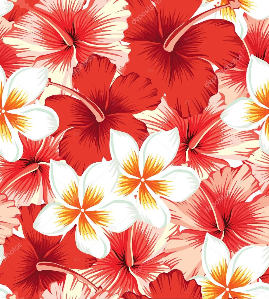 Floral tropical seamless background Stock Vector by ©berry2046 89291712