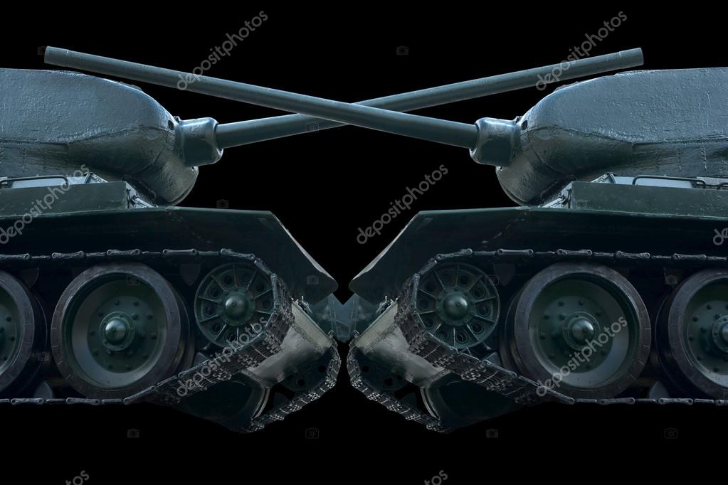 Two tanks , facing each other Stock Photo by ©Kobzev3179 108853696