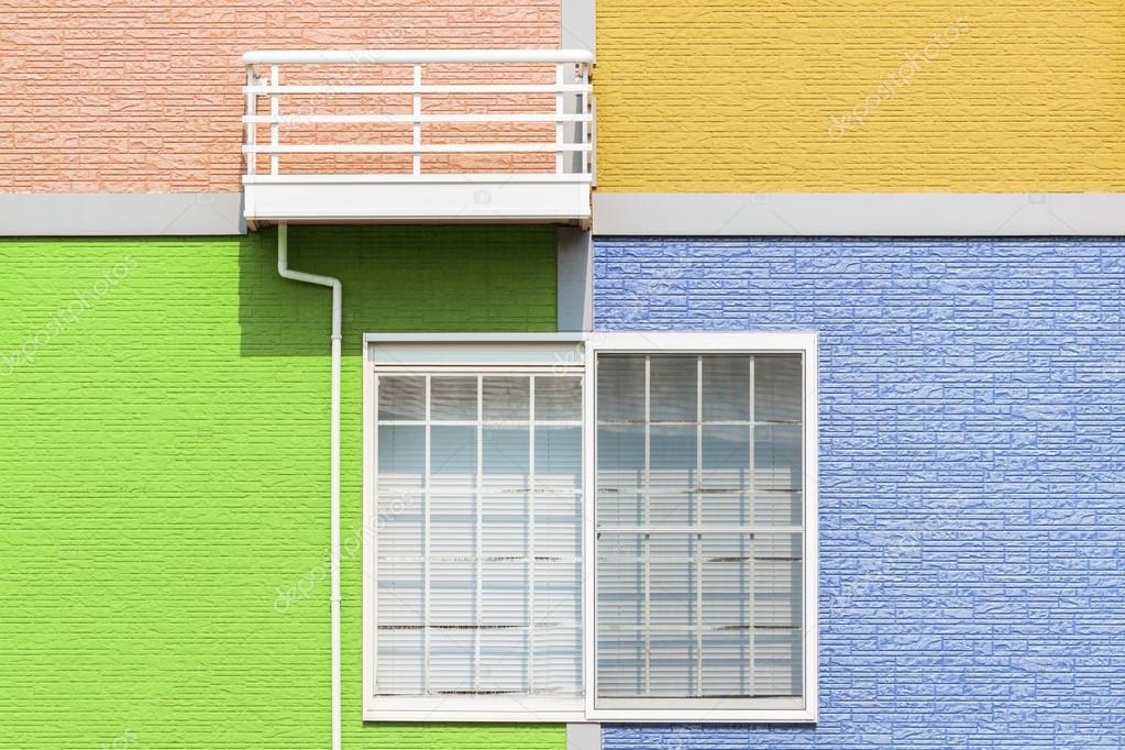 Exterior home design by wall and window — Stock Photo © nonhanon #111637742