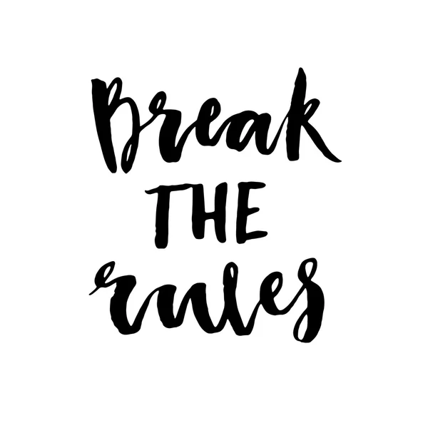 Break the rule Vector Art Stock Images | Depositphotos