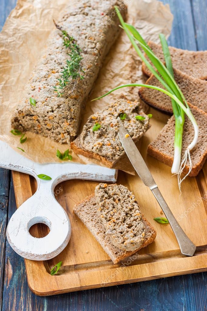 Liver paste on the board. Stock Photo by ©Seagull_l 122767270