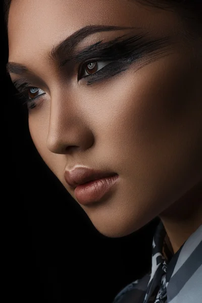 Portrait Of Beautiful Asian Girl With Creative Art Make Up — Stock