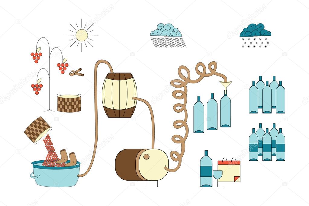 Winemaking flat infographic elements Stock Vector Image by ©svitlana ...