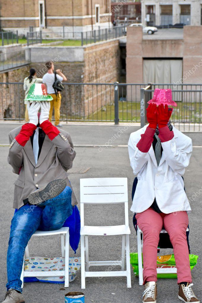 Mimes performing in Rome – Stock Editorial Photo © jeramey.lende.gmail ...