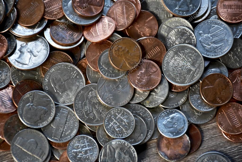 American Coins Pile