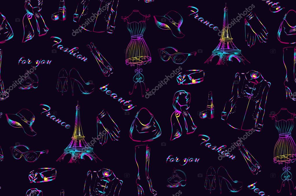 Seamless texture of Paris Stock Vector Image by ©elenbushe.gmail.com ...