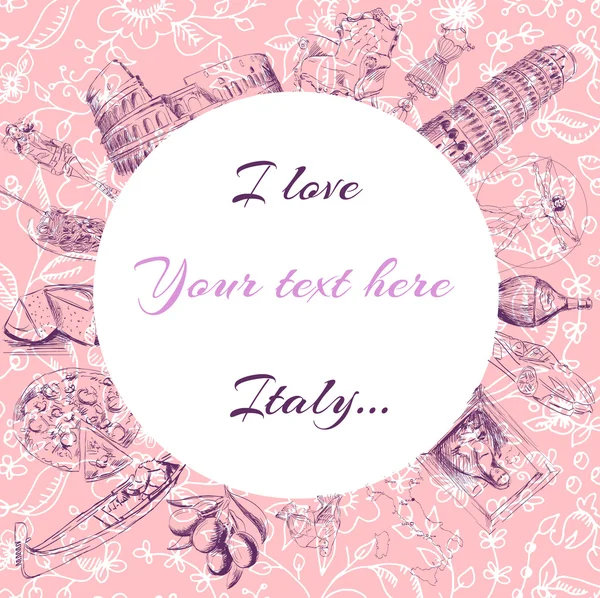 ᐈ Vintage italian postcard stock vectors, Royalty Free postcard italy ...