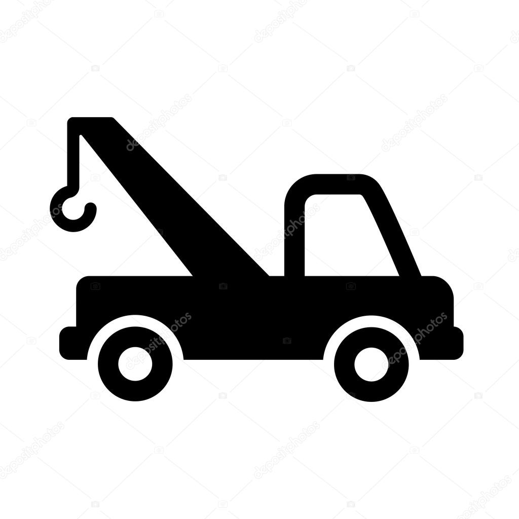 Vector: grua | icono del camión grúa — Vector de stock © hlivnyk.a ...