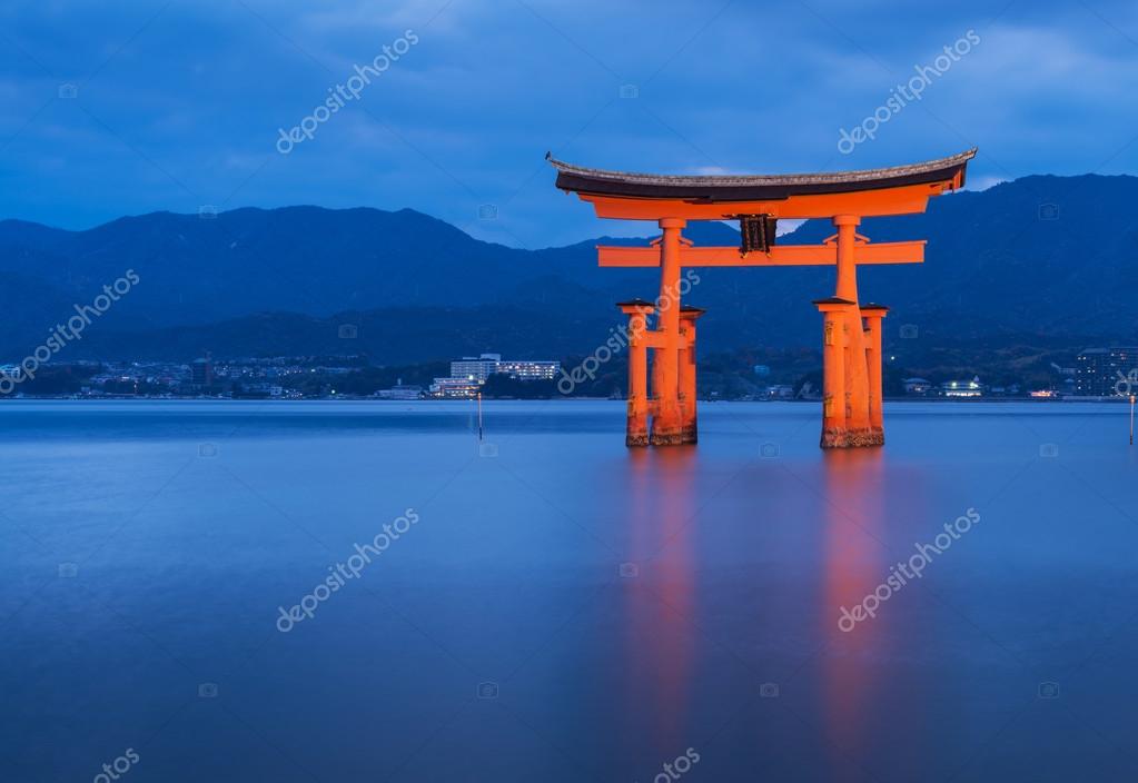 Great floating gate (O-Torii) on Miyajima island Stock Photo by ...