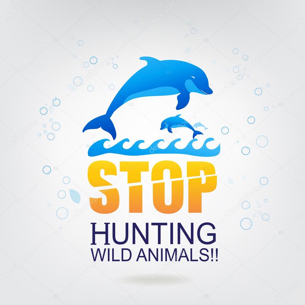 Save the world stop hunting animals. Stock Vector Image by ©Space ...