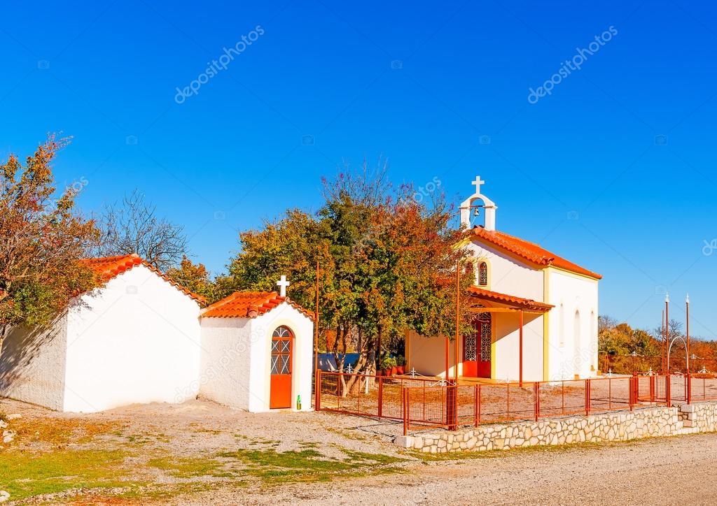 Beautiful small church Stock Photo by ©nikos.psychogios.imagin.gr 90418258