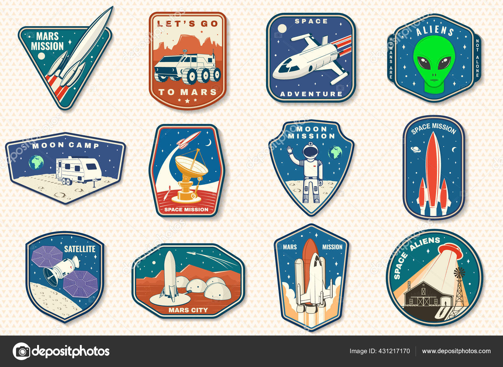 Id Badge Nasa Rocket