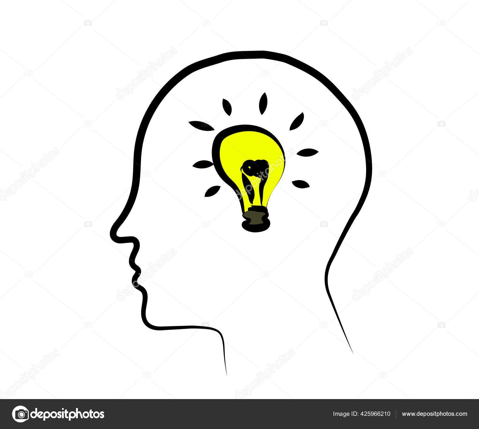 Hvitt Hode Silhuett Ikon Fototapet Logo Lion, Styrke Og Mod Konsept