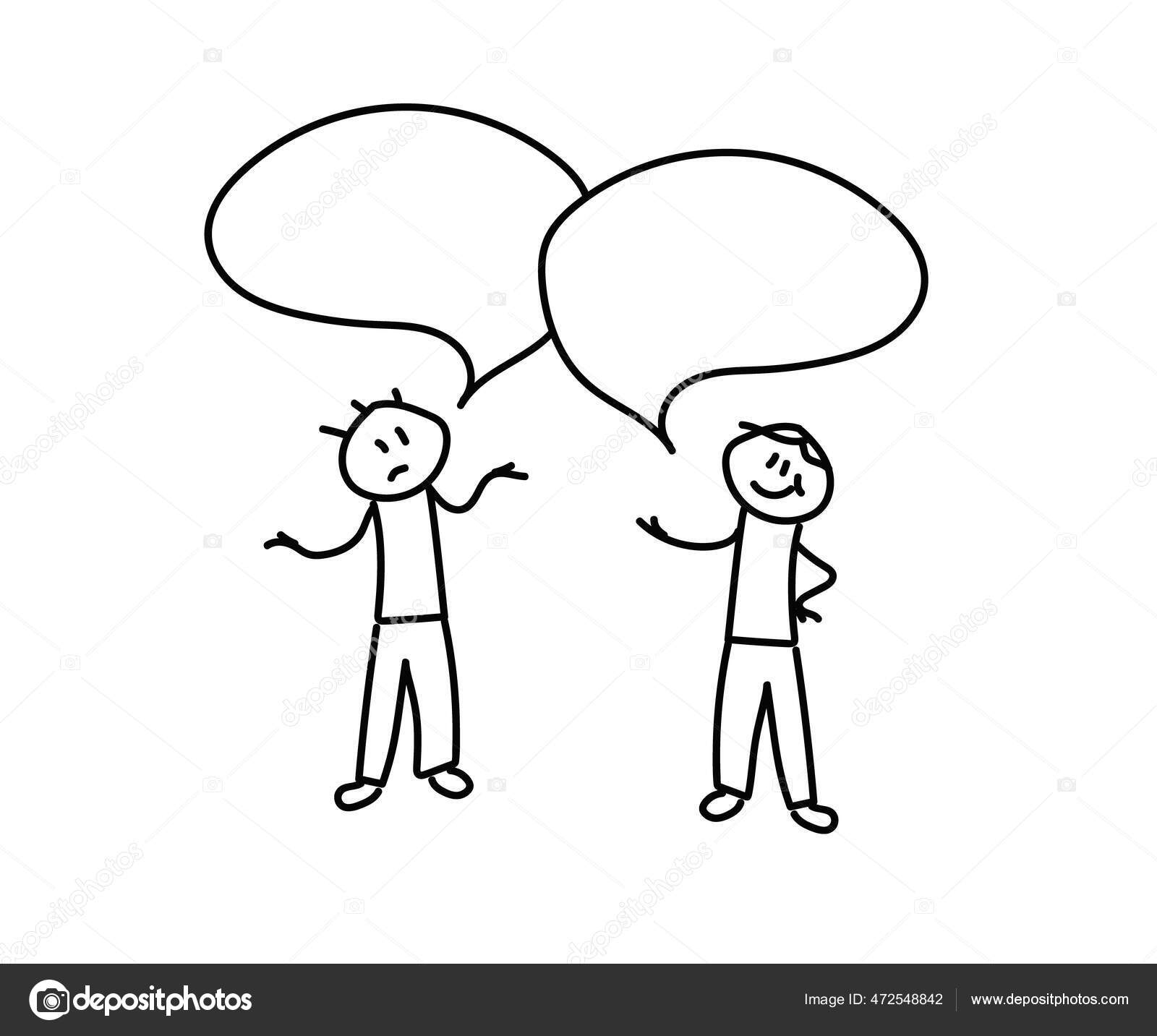 Twee Mensen Praten Clipart 16.600+ Two People Talking