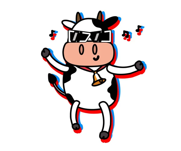 Dancing Cow Emoticon
