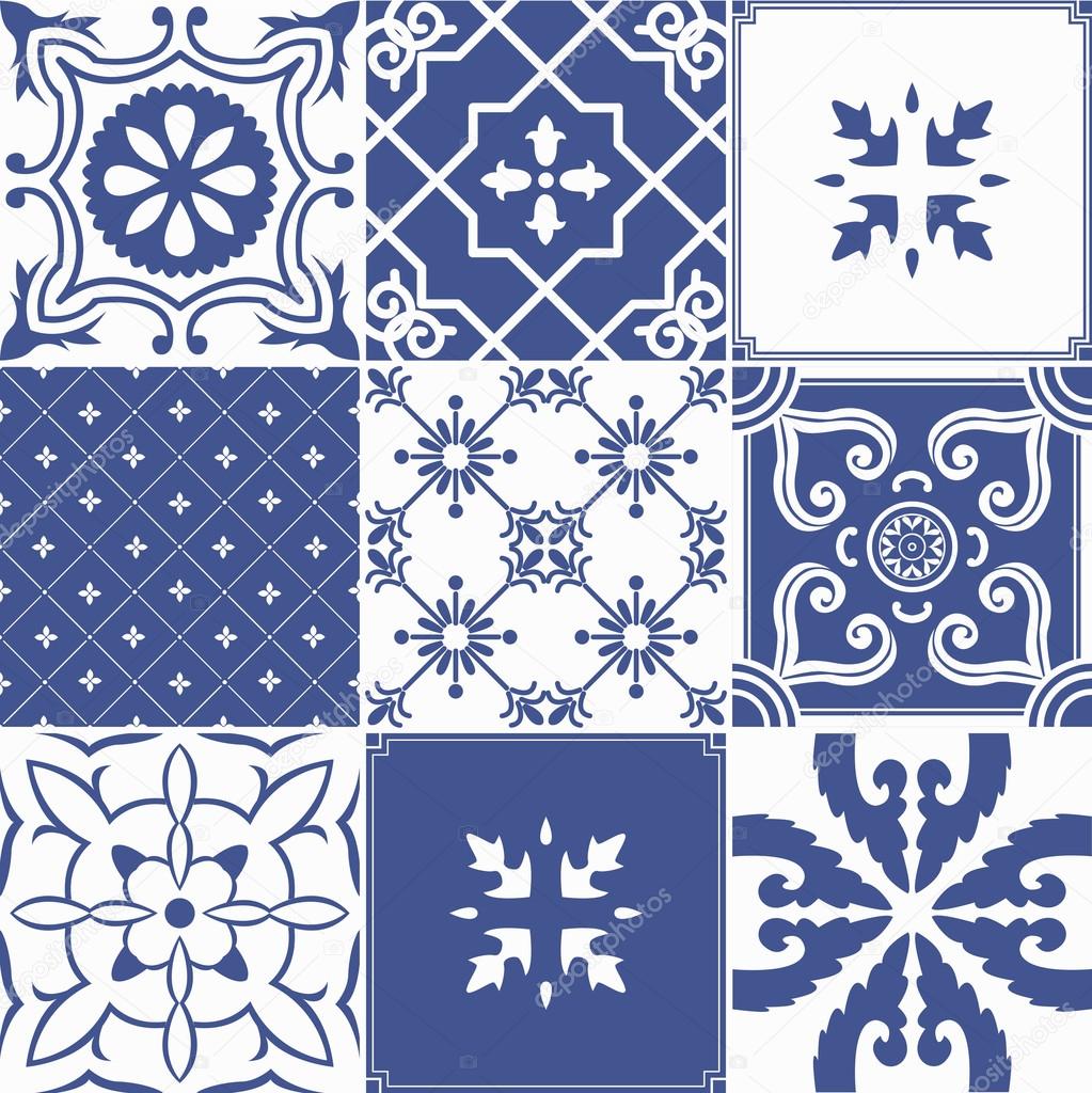 Vector set of tiles background. Stock Vector Image by ©Claudia_Nuage ...